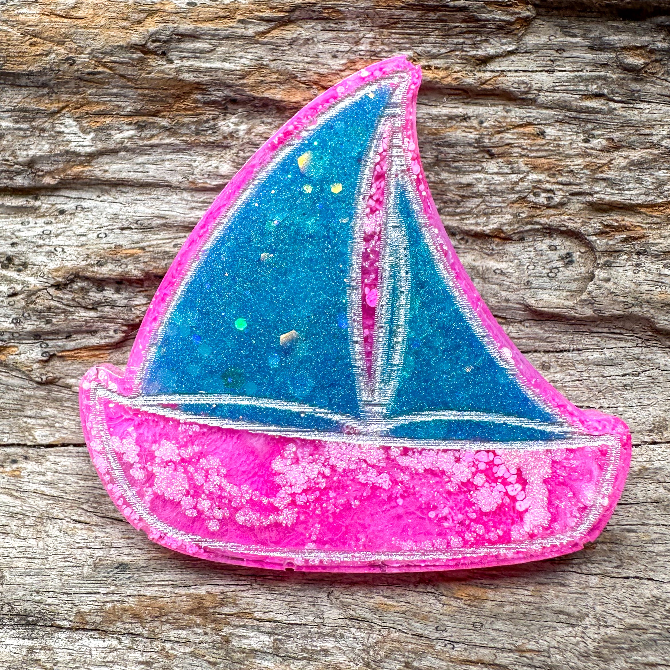Sailing Boat Shaped Tag – Walkabout Tails handcrafted pet accessories